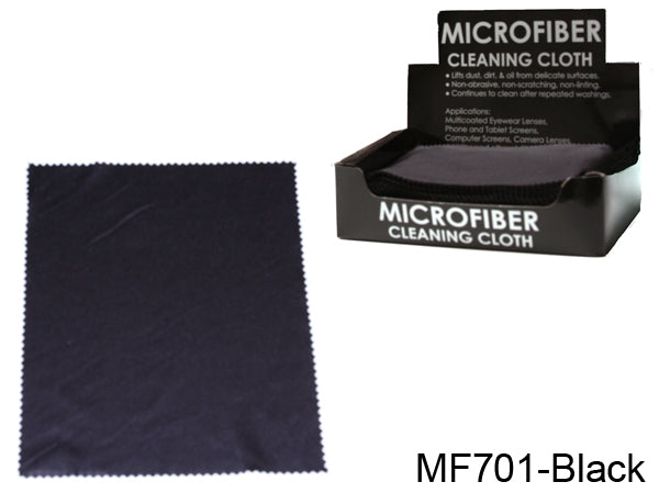 Wholesale Black Microfiber Cloth in a box MF701-Black